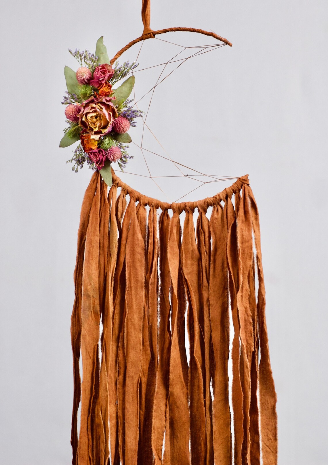 Moon Dream Catcher Boho Dreamcatcher Rust Dream Catcher - Etsy