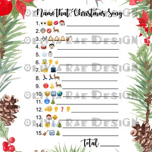 Christmas Emoji Song Game, Lyric Challenge, Name That Carol, Holiday ...