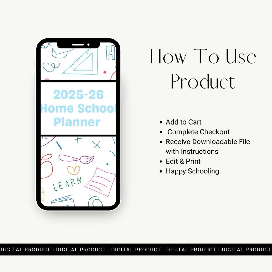 Homeschool Planner 25-26 Edit, Print, Digital 8.5x11 Planner, Daily ...