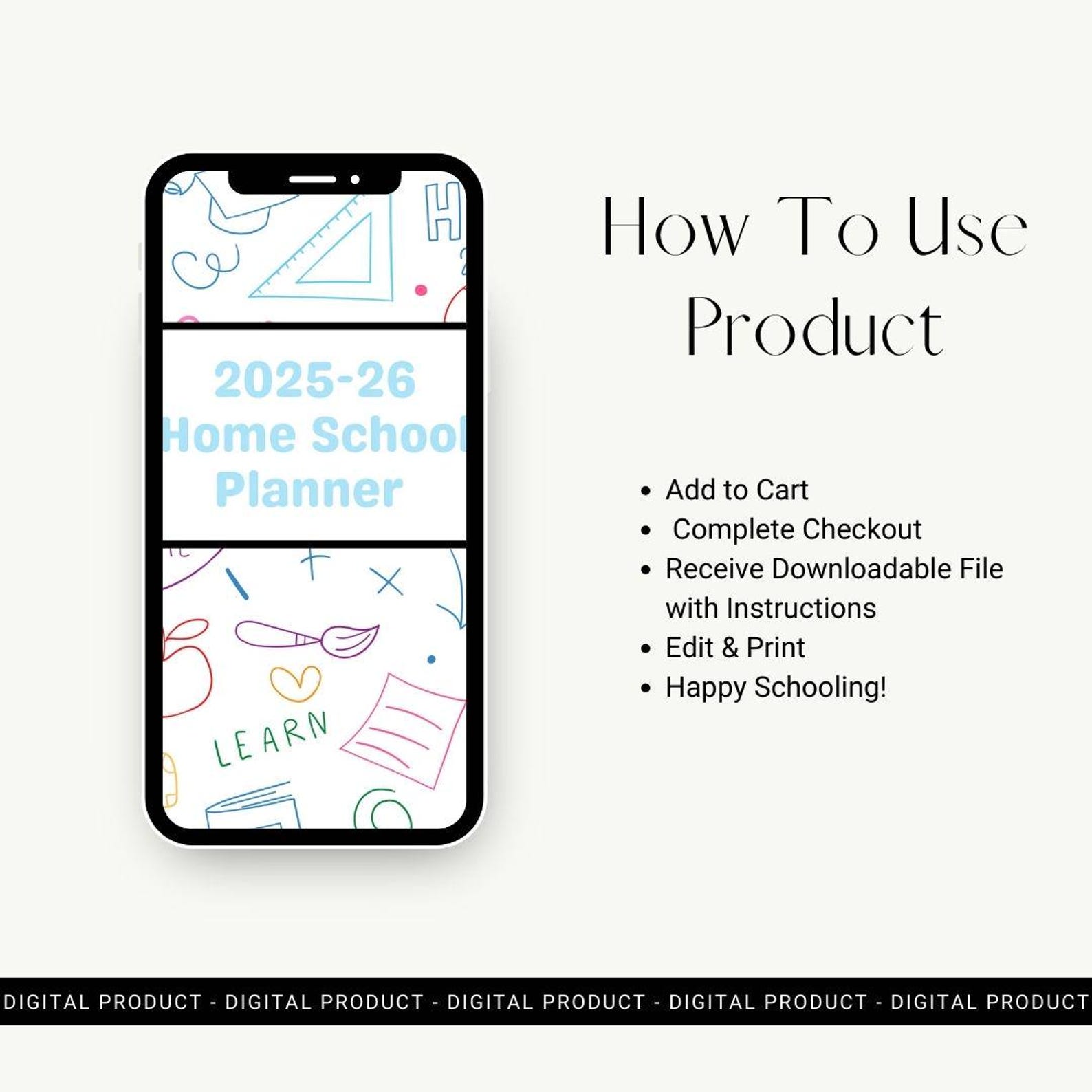 Homeschool Planner 25-26 Edit, Print, Digital 8.5x11 Planner, Daily ...