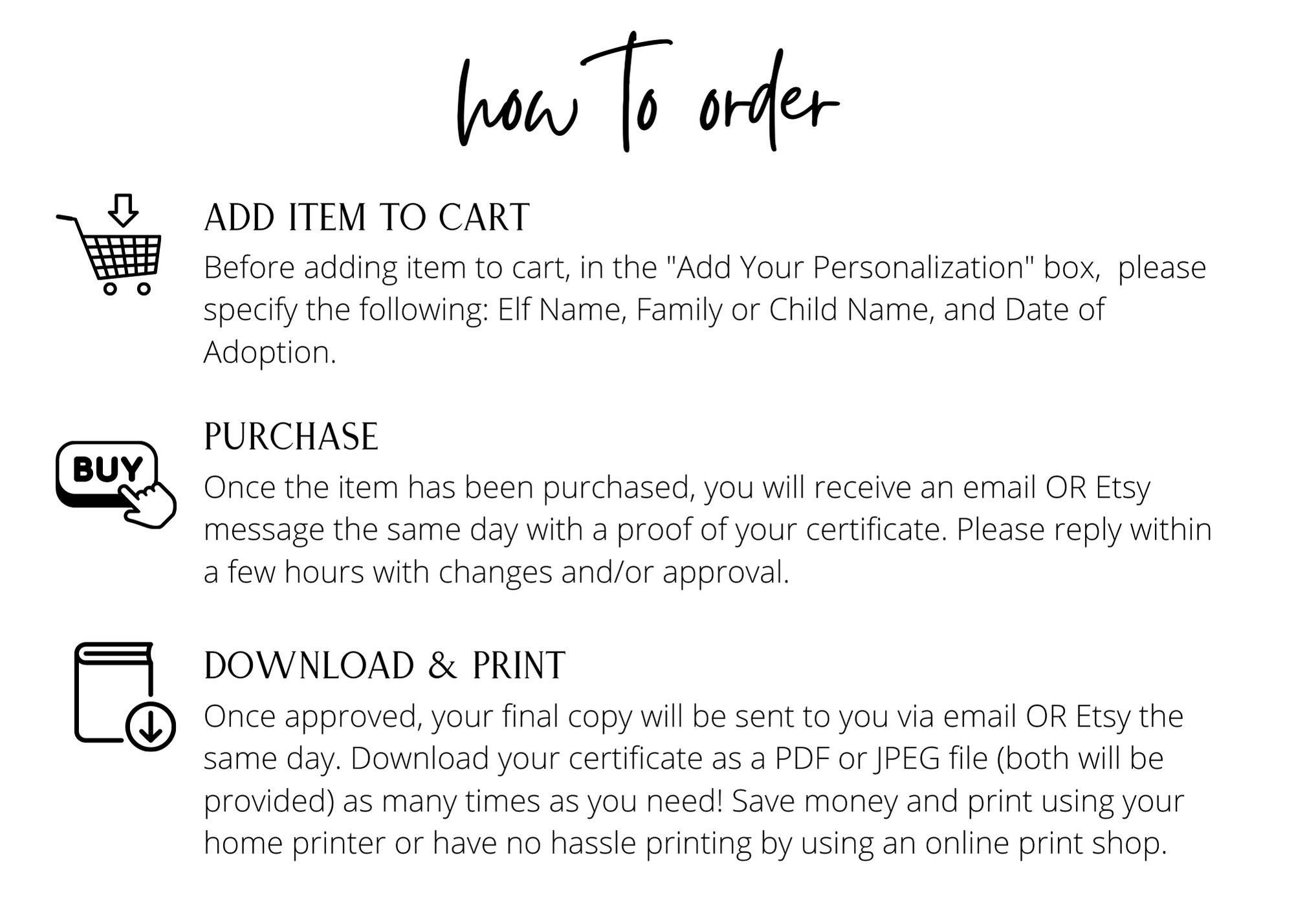 Elf Adoption Official Certificate, Printable Elf Certificate Letter ...