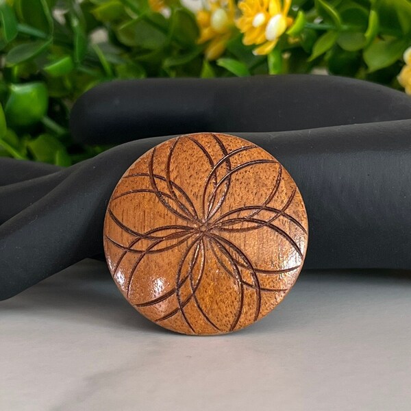 Wooden Brooch - Etsy