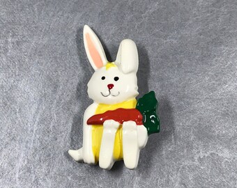 White Rabbit Brooch - Etsy