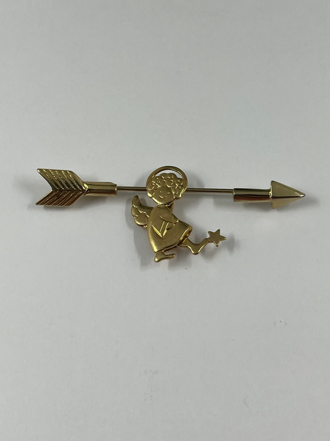 Vintage Signed Avon Arrow Angel Cupid Stick Pin - Etsy