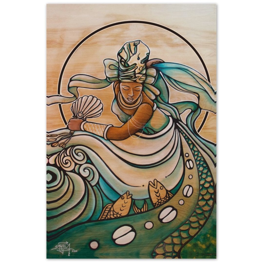 Prints on Wood: Yemanjá | Yemoja | Yemaya | Iemanja - Etsy
