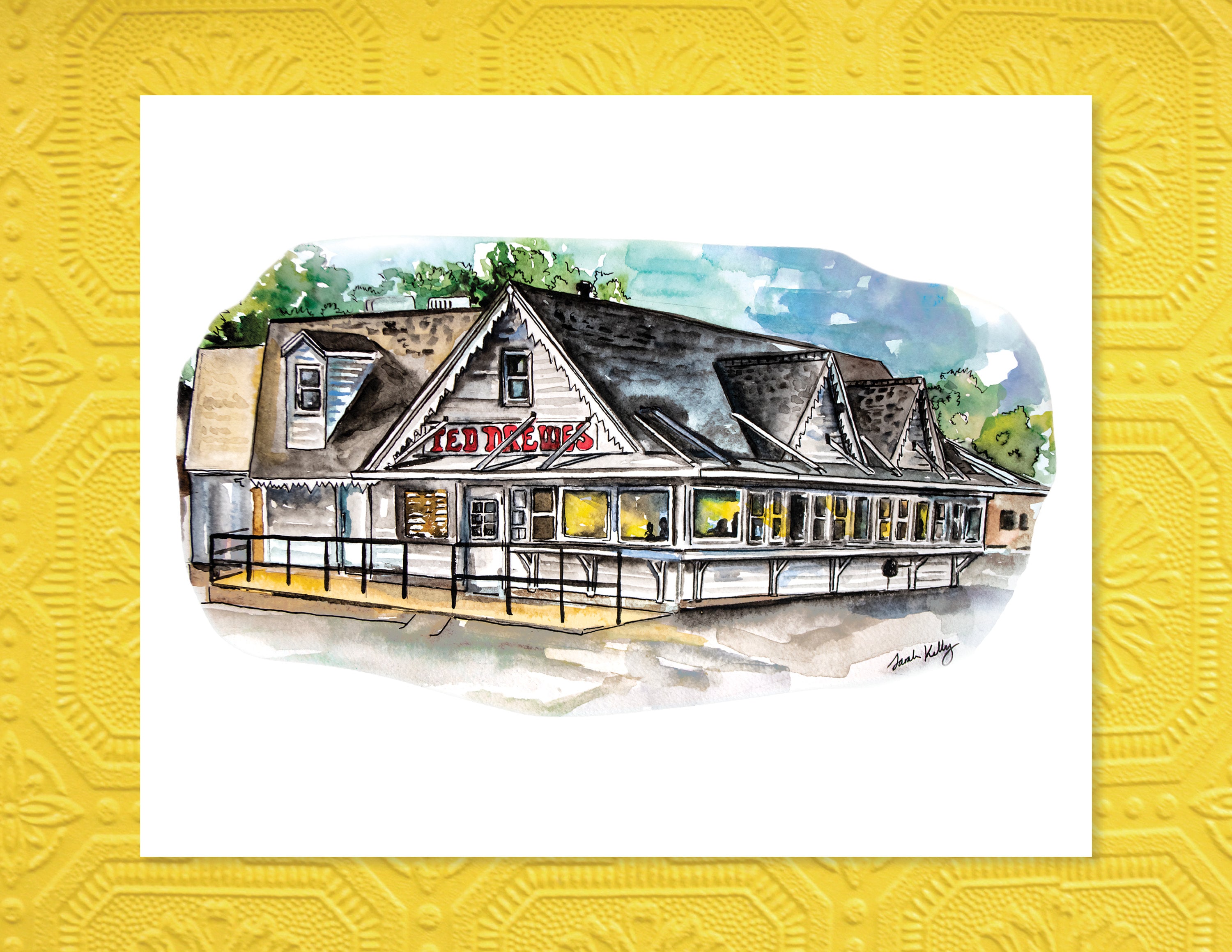 Art Print - Ted Drewes (watercolor Print) - Etsy