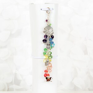 Book Club Planner Charm With Book Stack, Coffee Cup and Owl Charms in a ...