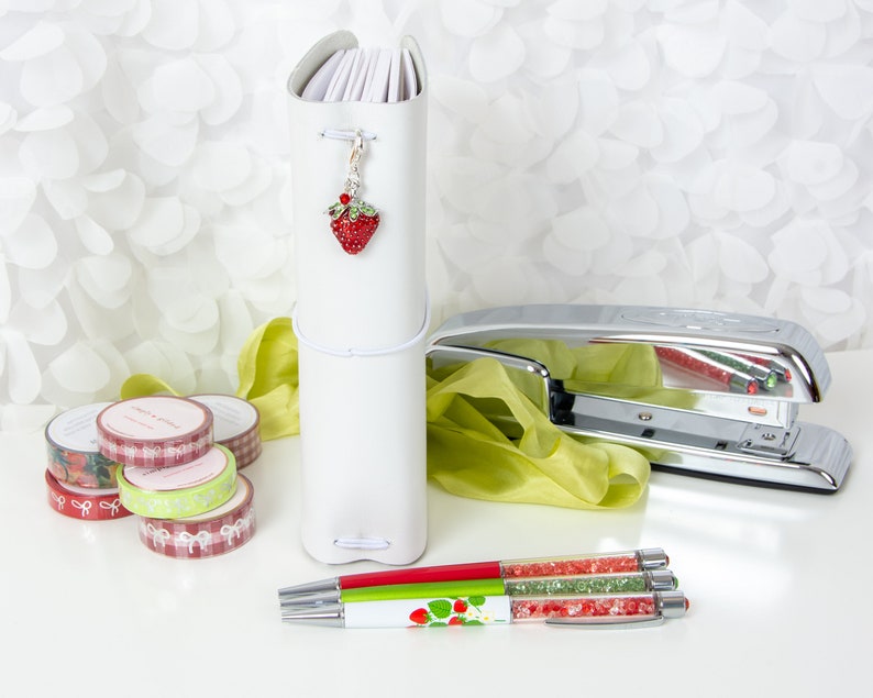 Red Strawberry Traveler's Notebook Charm Planner Charm | Etsy