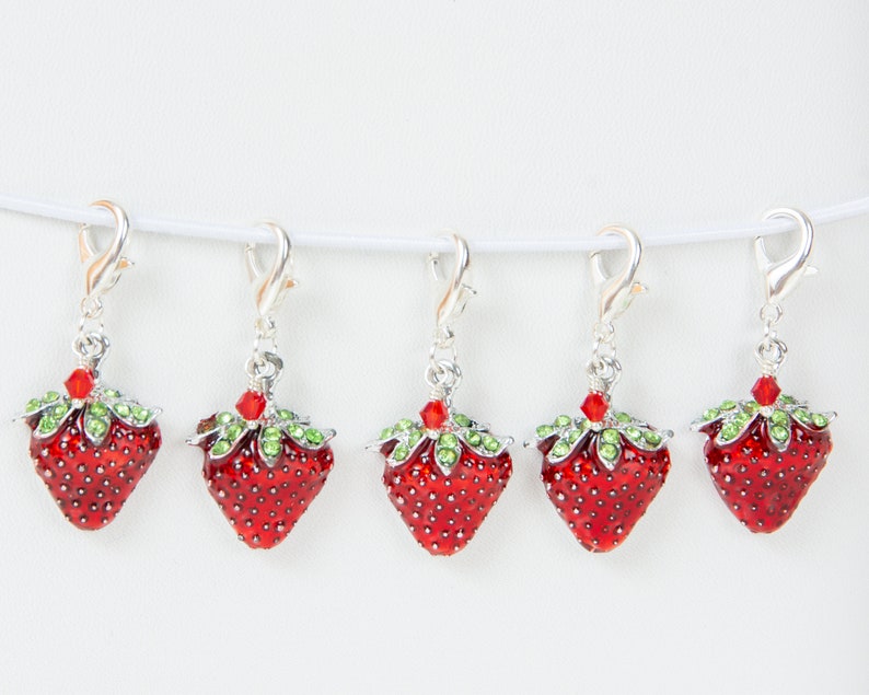 Red Strawberry Traveler's Notebook Charm Planner Charm | Etsy