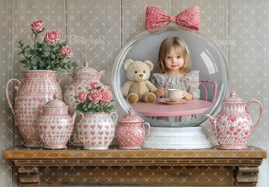 Digital Backdrop, Background, Tea Time, Newborn Backdrop, Digital ...
