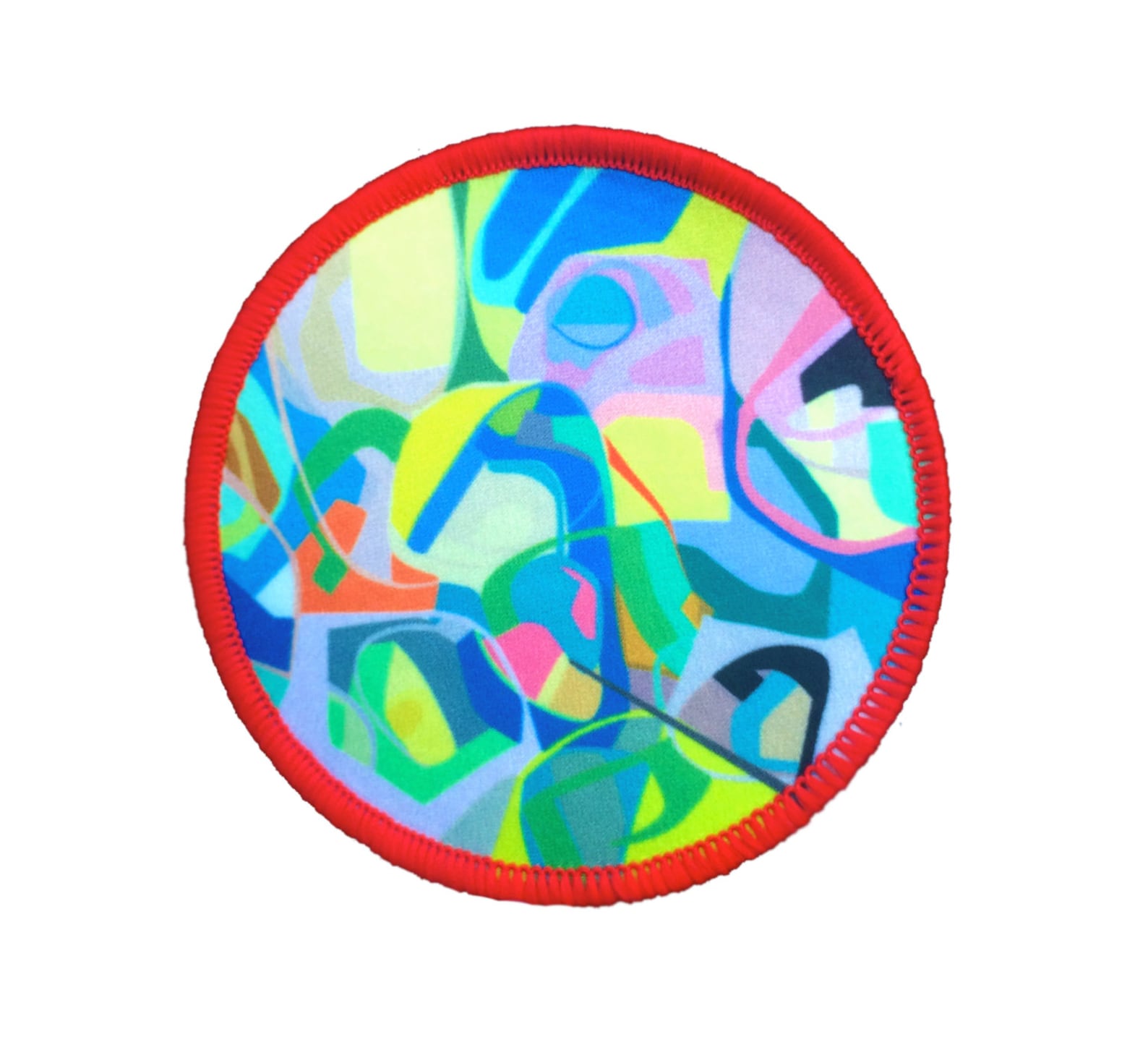 Art Patch, Colorful Embroidered Patch, Abstract Painted Art Patch by ...