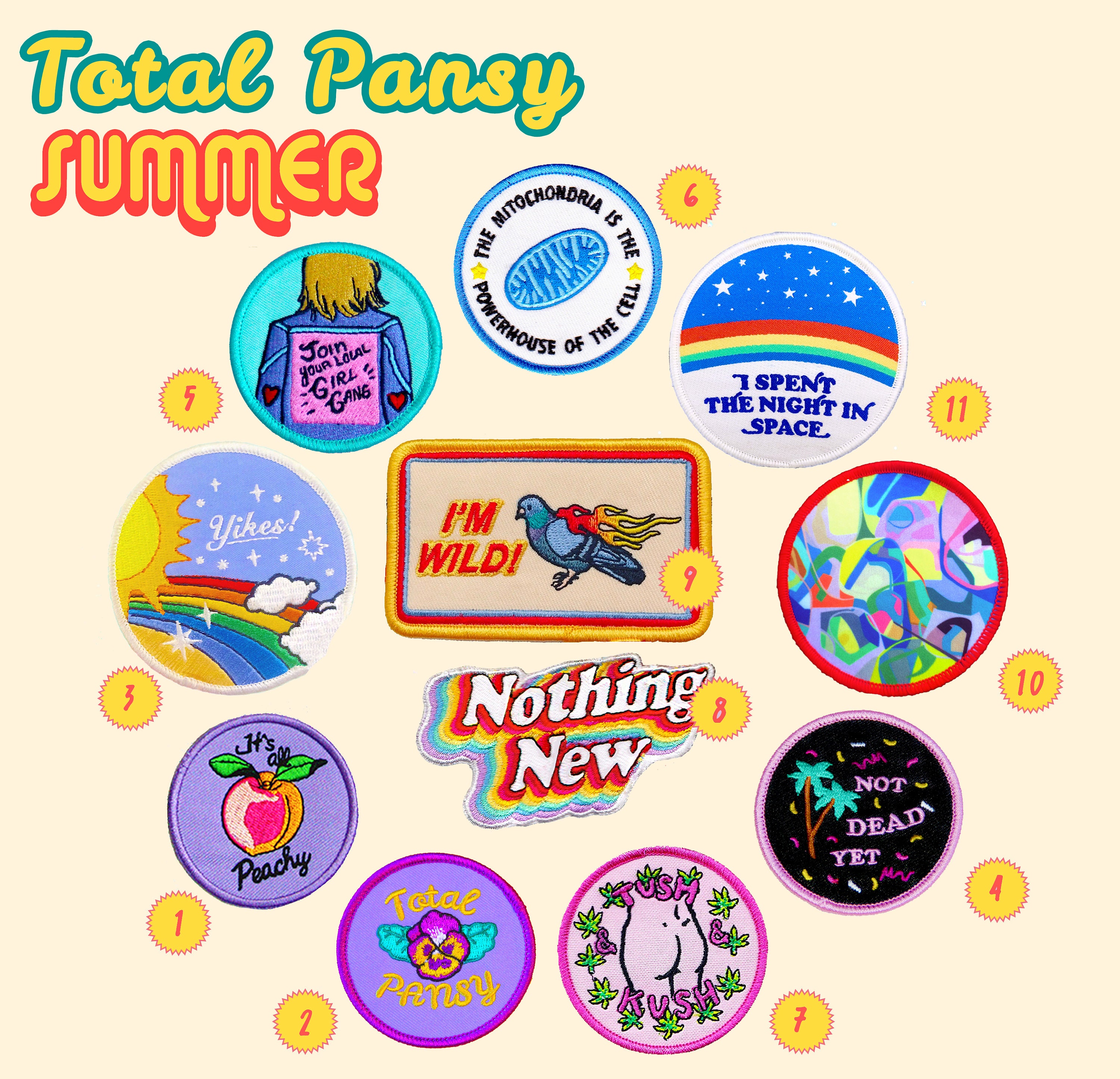 PATCHES 5 PACK Embroidered Iron-On Patch 5 Pc SET Embroidered | Etsy