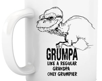 Grumpy Grandpa Gift Personalized Grumpa Christmas Coffee Mug | Etsy
