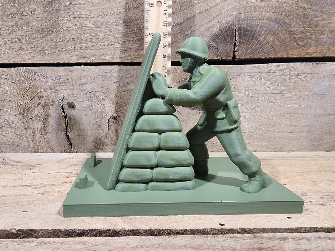 3D Printed Toy Army Soldier Cell Phone Holder or Stand Military Army ...