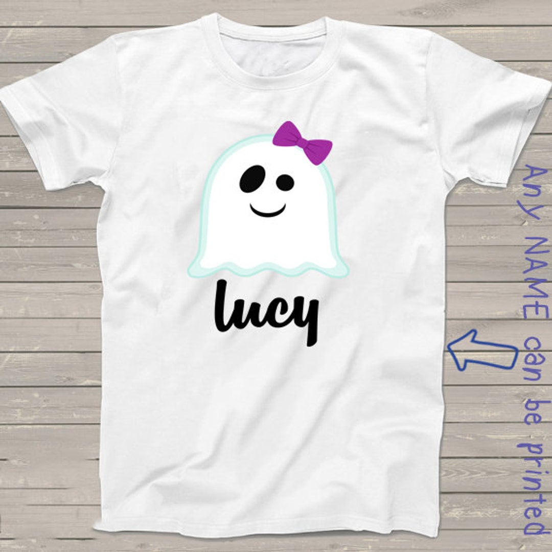 Halloween T-shirt Personalized Ghost Shirt Fall Gifts for Kids Fun ...