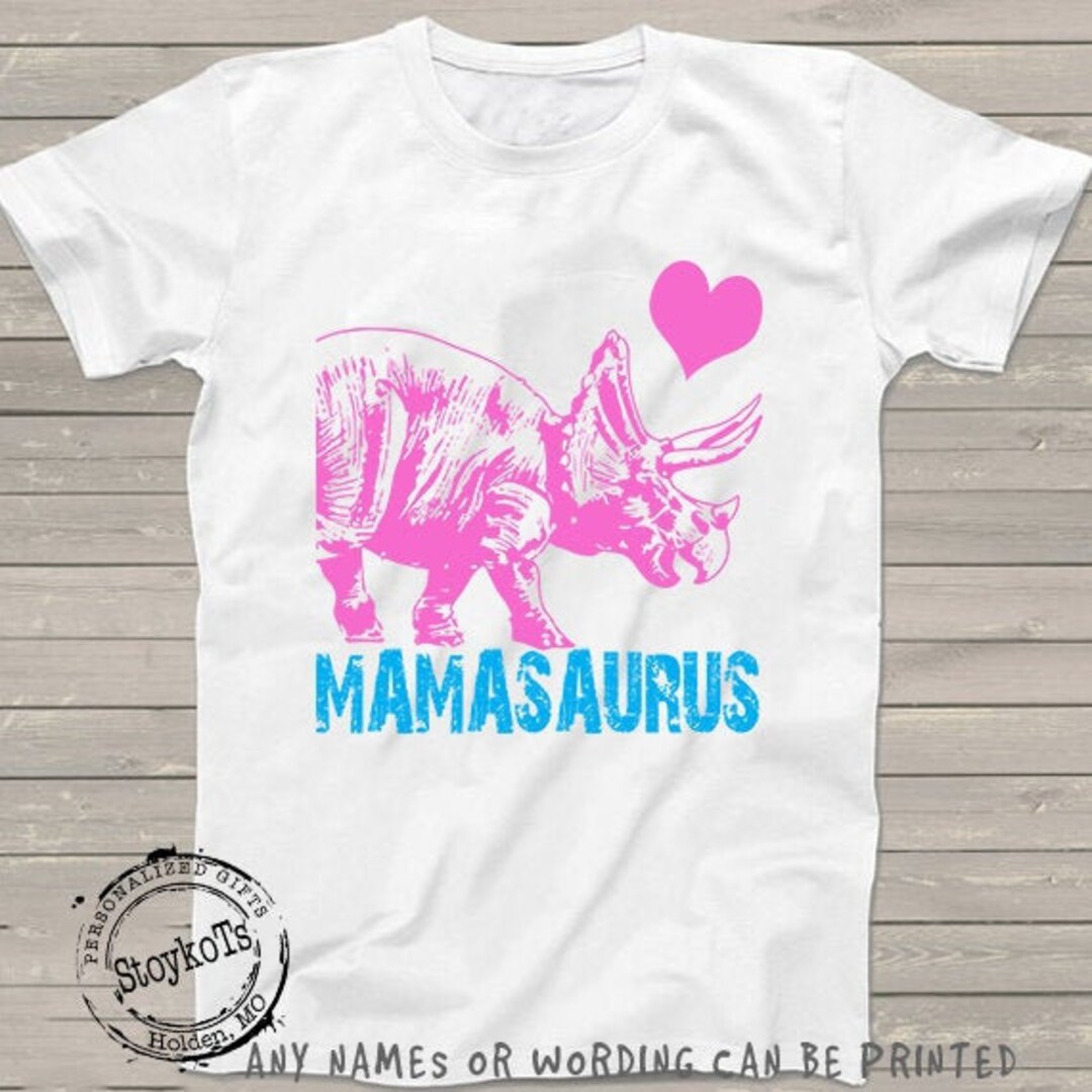 Mamasaurus Shirt, Dinosaur Birthday Shirt, Mama Saurus Dinosaur Shirt ...