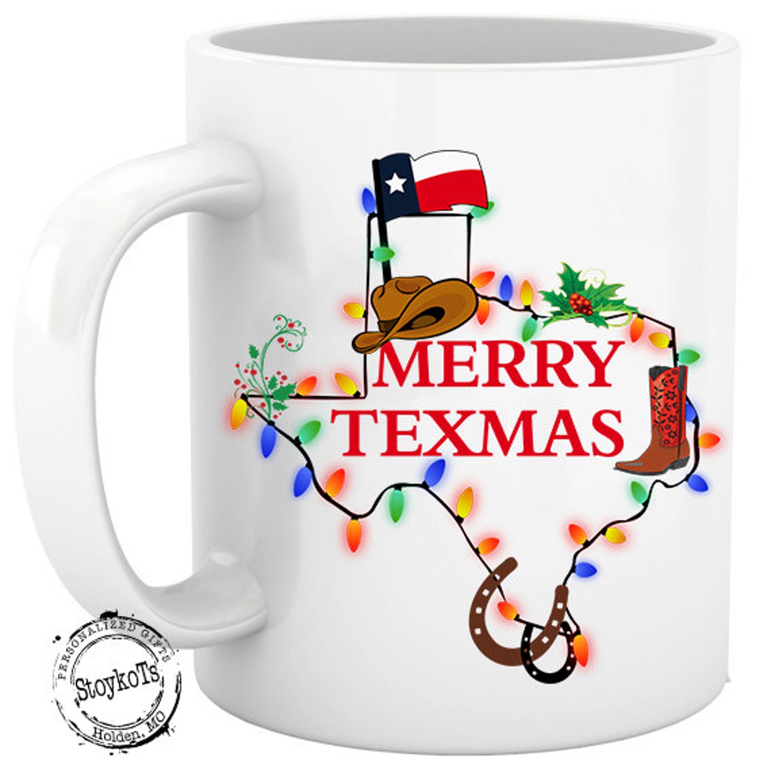 Merry Texmas Texas Christmas Mug Holiday Gift Ideas Under - Etsy