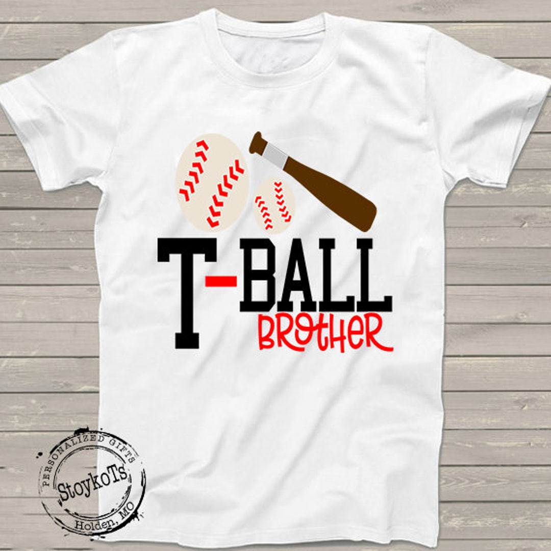 T-ball Brother Shirt, Ball Team Shirts, Little Brother of Baseball ...