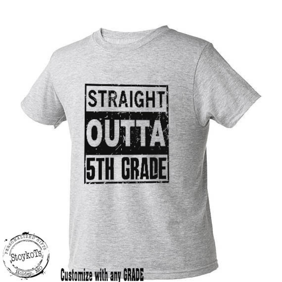 5th Fifth Grade Graduation Shirt Personalized With Any Grade - Etsy