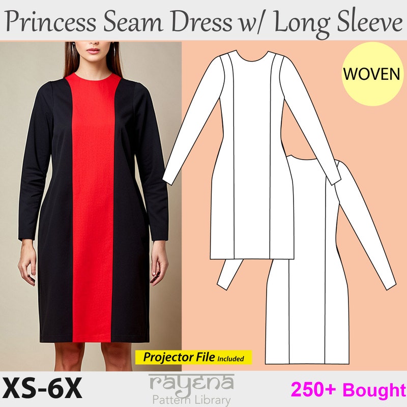 Princess Seam Dress - Etsy