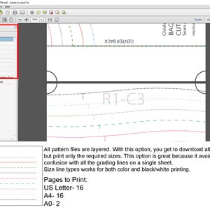 Girls Basic Skirt PDF Pattern Kids Basic Block Pdf, Children Block ...