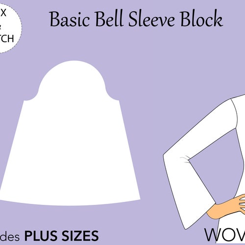 Bell Sleeve Pattern. Women's PDF Printable and Projector - Etsy