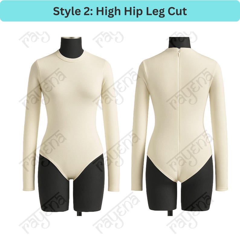 Women’s Leotard Sewing Pattern • Knit Bodysuit Block • XS–6X ...