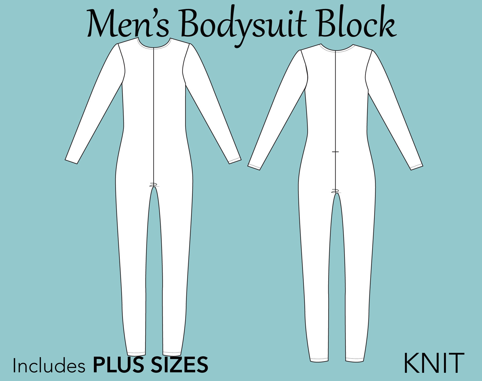 Men's Bodysuit PDF Block Sewing Pattern XS-6X bodysuit | Etsy
