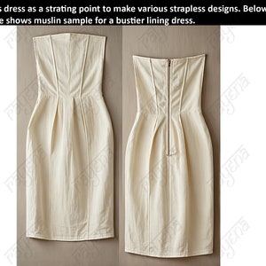 Women’s Strapless Sheath Dress PDF Sewing Pattern | Sizes XS to 6X ...