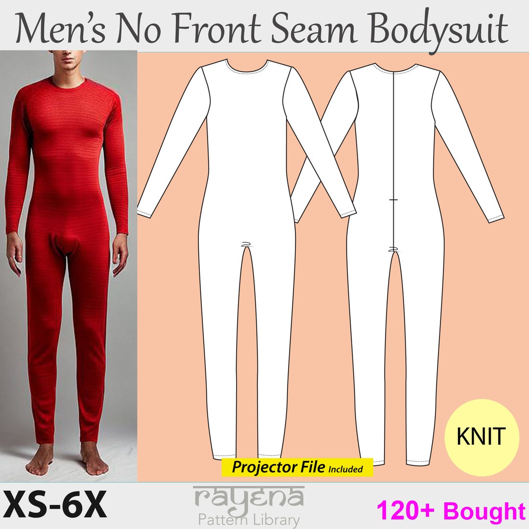 Men's Catsuit Seamless Front Sewing Pattern, Men Unitard Pdf, Leotard Bodysuit Pdf, Cosplay ...