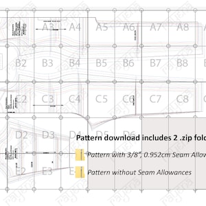 Catsuit Sewing Pattern Set, Size XS-6X, Seamless Catsuit Bodysuit ...