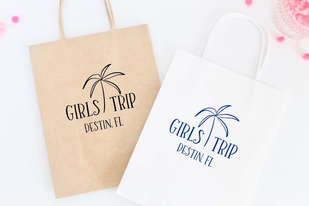 Girls Trip Gift Bag - Girls Getaway - Gift Bag - Personalized Gift Bag ...