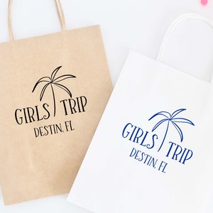 Girls Trip Gift Bag - Girls Getaway - Gift Bag - Personalized Gift Bag ...