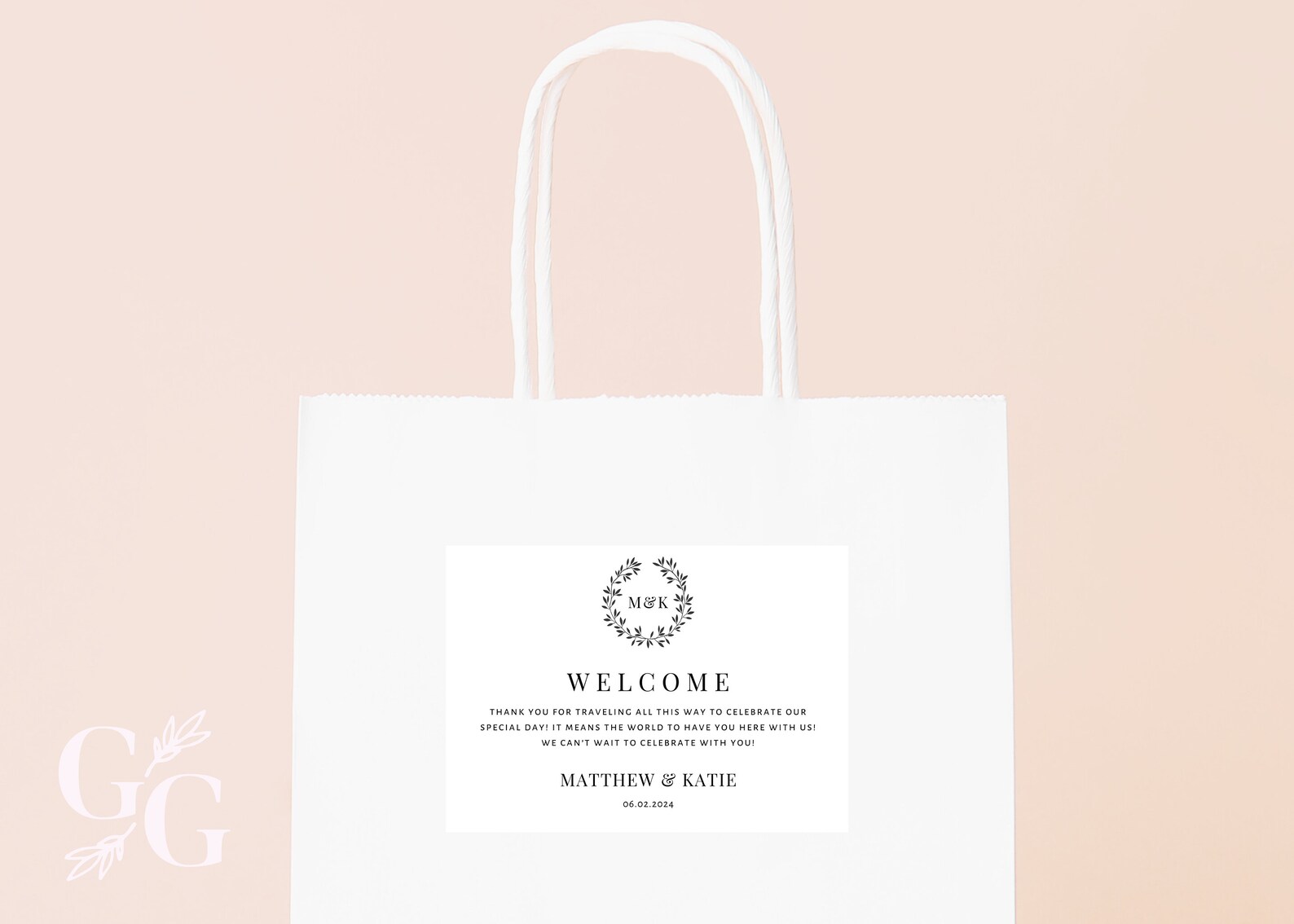 Wedding Welcome Bag Stickers - Personalized Gift Bag Labels - Etsy