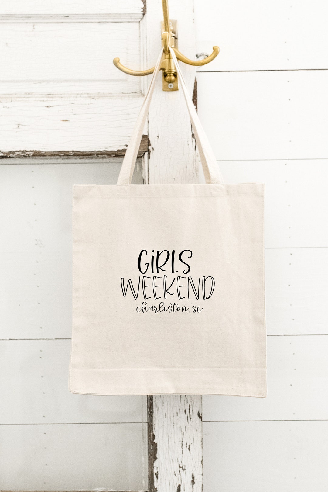Girls Weekend Tote With Location - Girls Wknd - Weekend Tote - Girls ...
