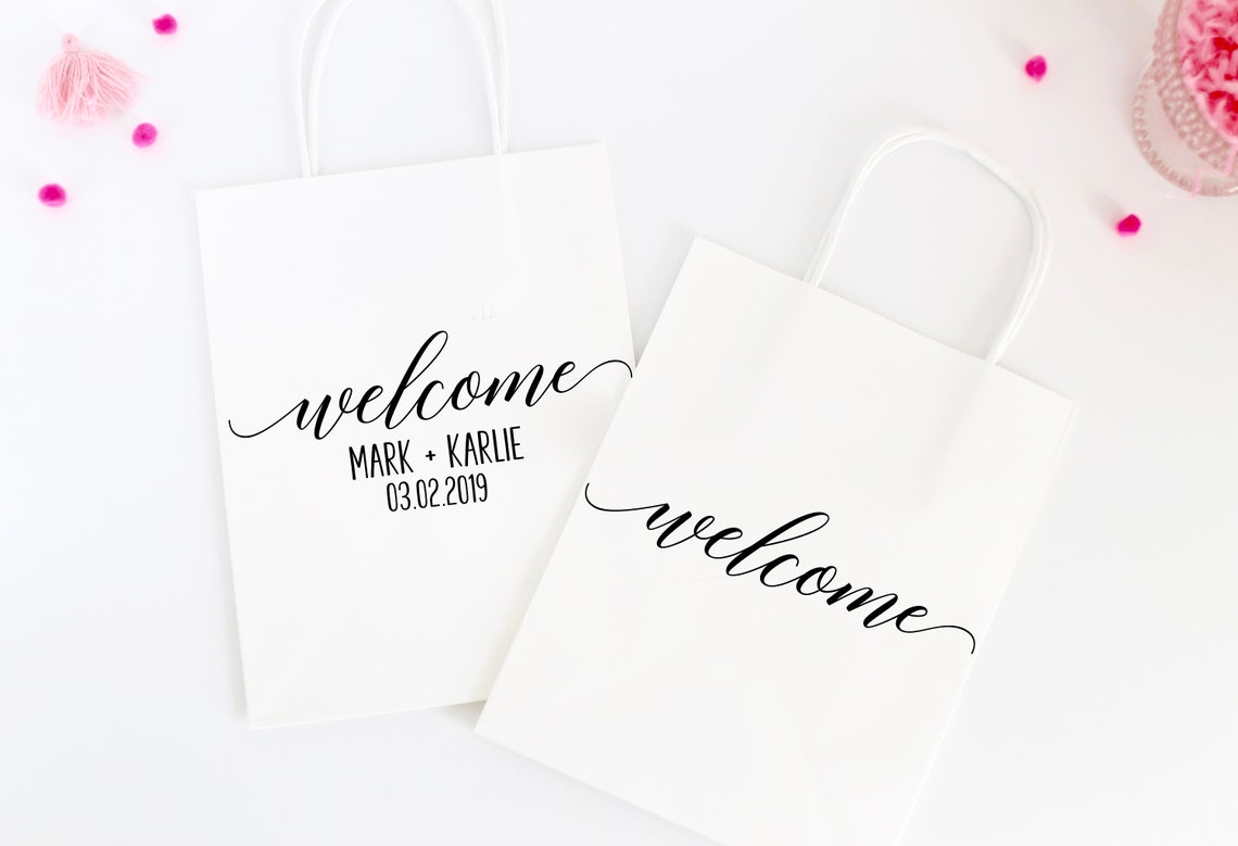 Welcome Gift Bag Custom Gift Bag-wedding Weekend Gift | Etsy