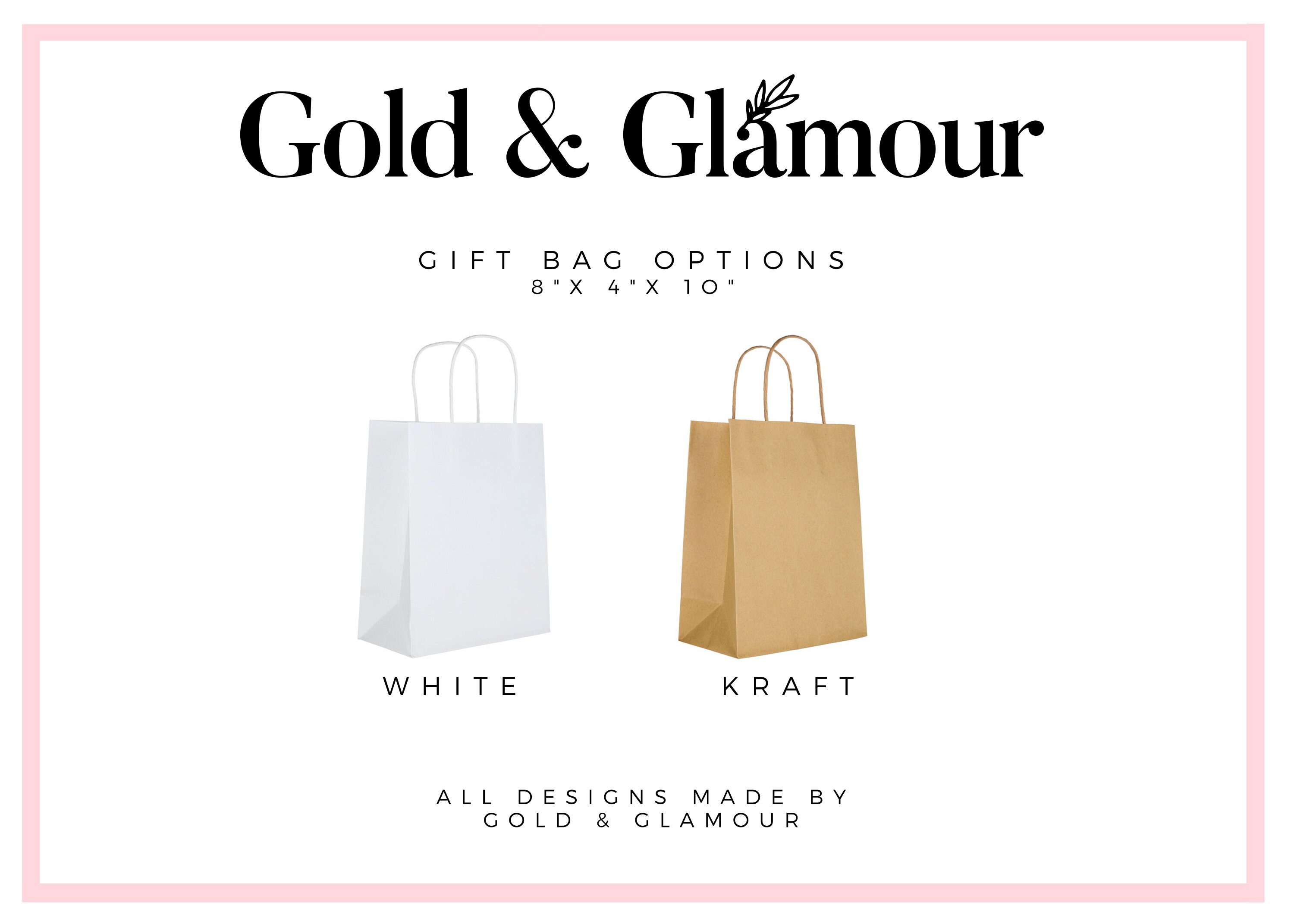 Personalized Gift Bag Custom Gift Bag-bridesmaid Gift - Etsy