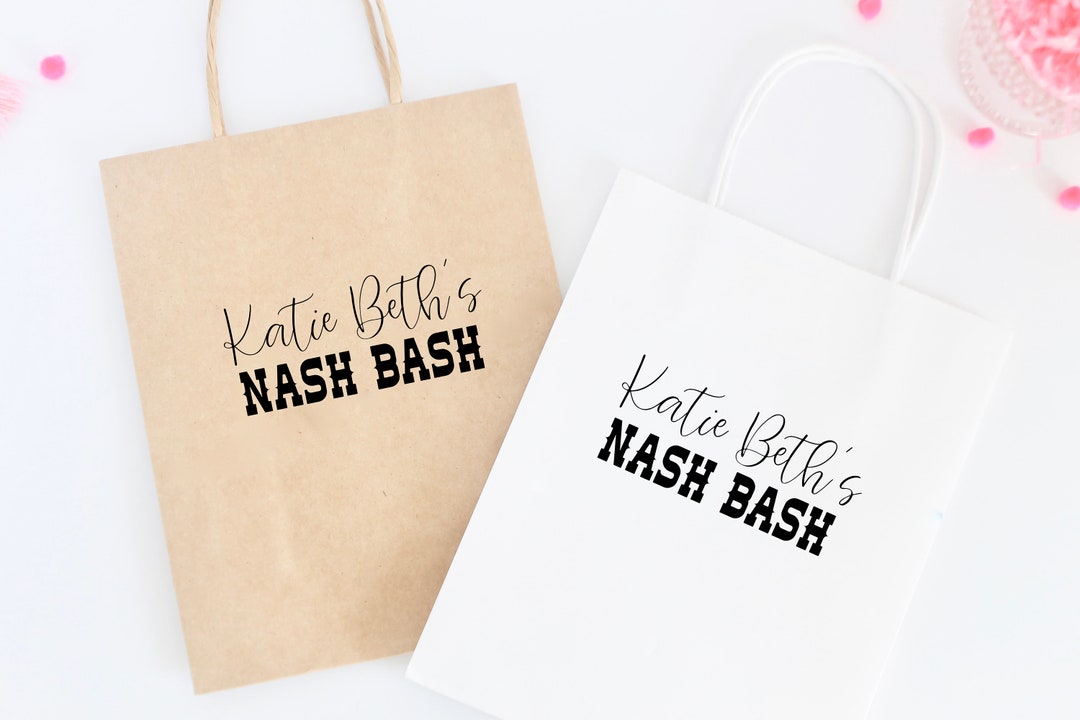 Nash Bash Gift Bag-nash Bash Party-personalized Gift Bag-bachelorette ...
