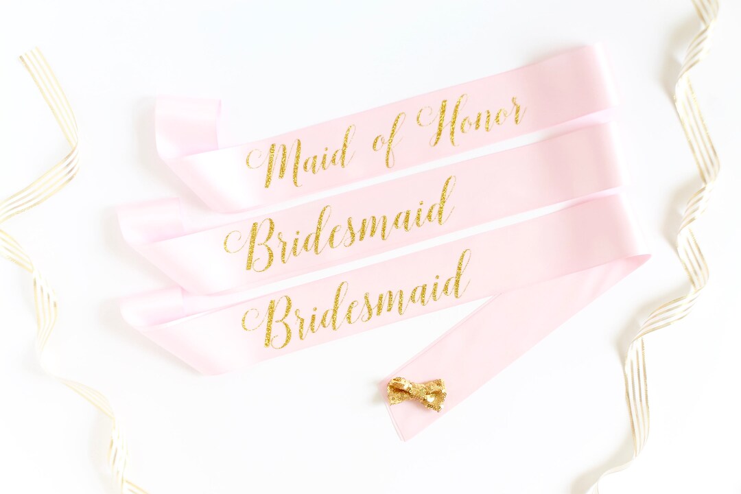 Bridal Party Sashes in Font #3 - Bachelorette Party - Maid of Honor ...