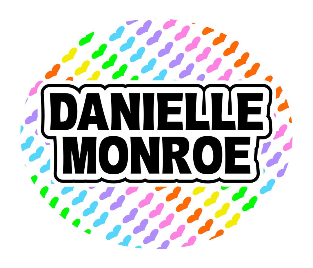 Rainbow Hearts Labels | Personalized Labels | Camp Labels | Clothing ...