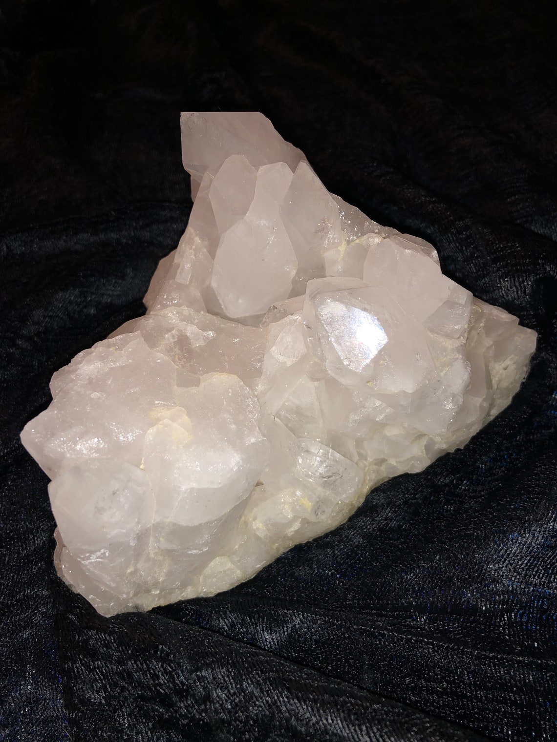 Clúster de cristal de cuarzo transparente - Etsy España