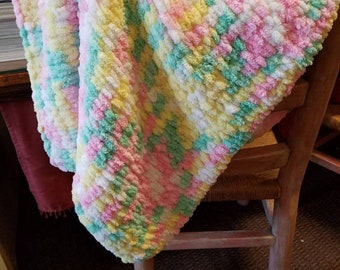 Multi color blanket | Etsy