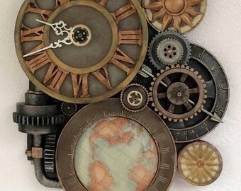 Steampunk Wall Clock - Etsy