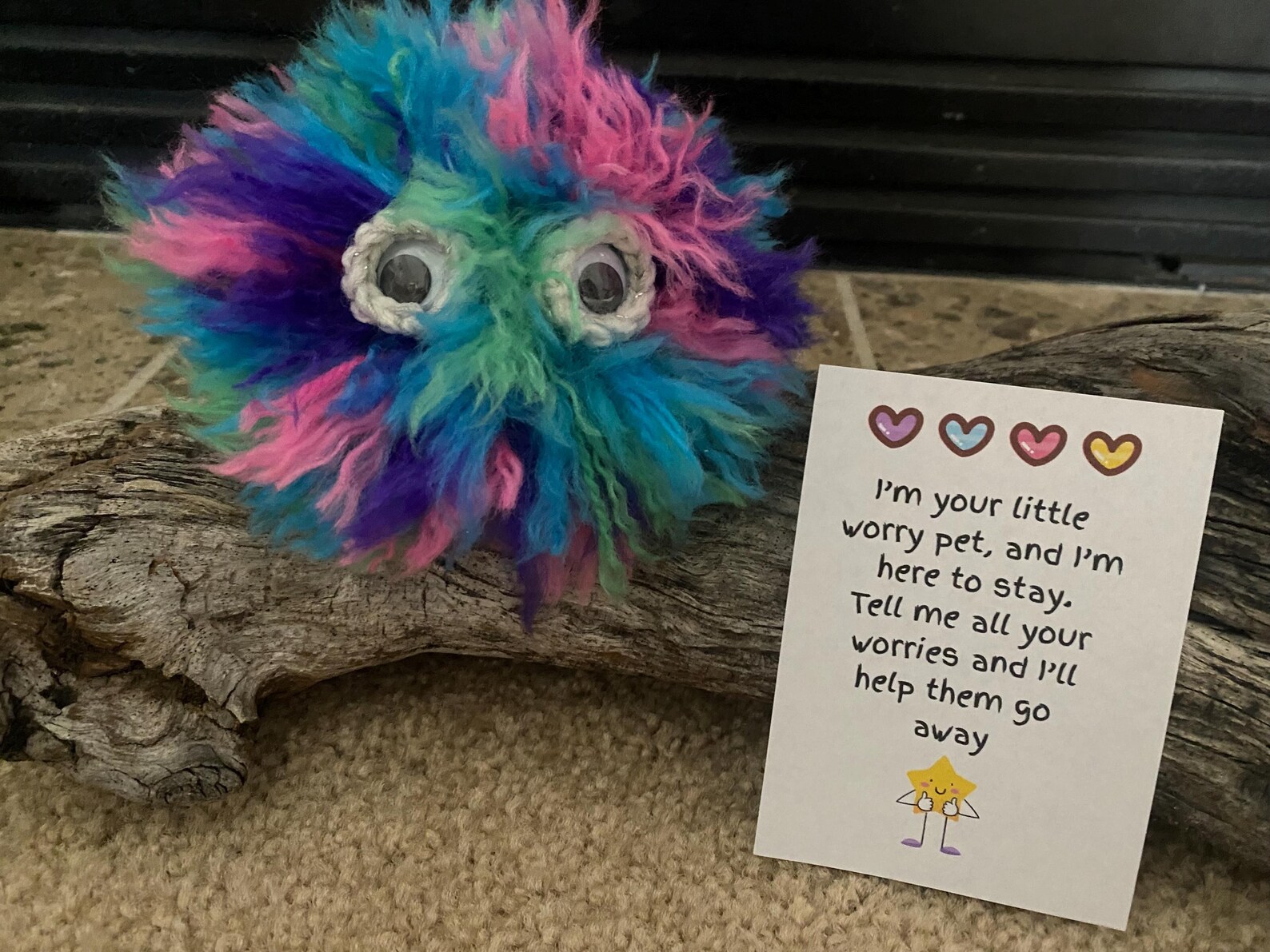 Whimsy Worry Pal, Worry Buddy, Sensory Toy, Worry Doll, Comfort ...