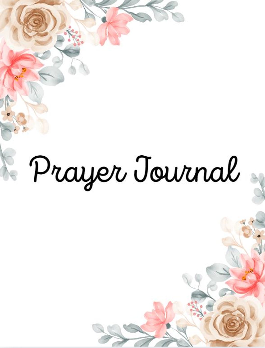 Prayer Journal Bundle, Christian Prayer Journal, Daily Prayer Journal ...