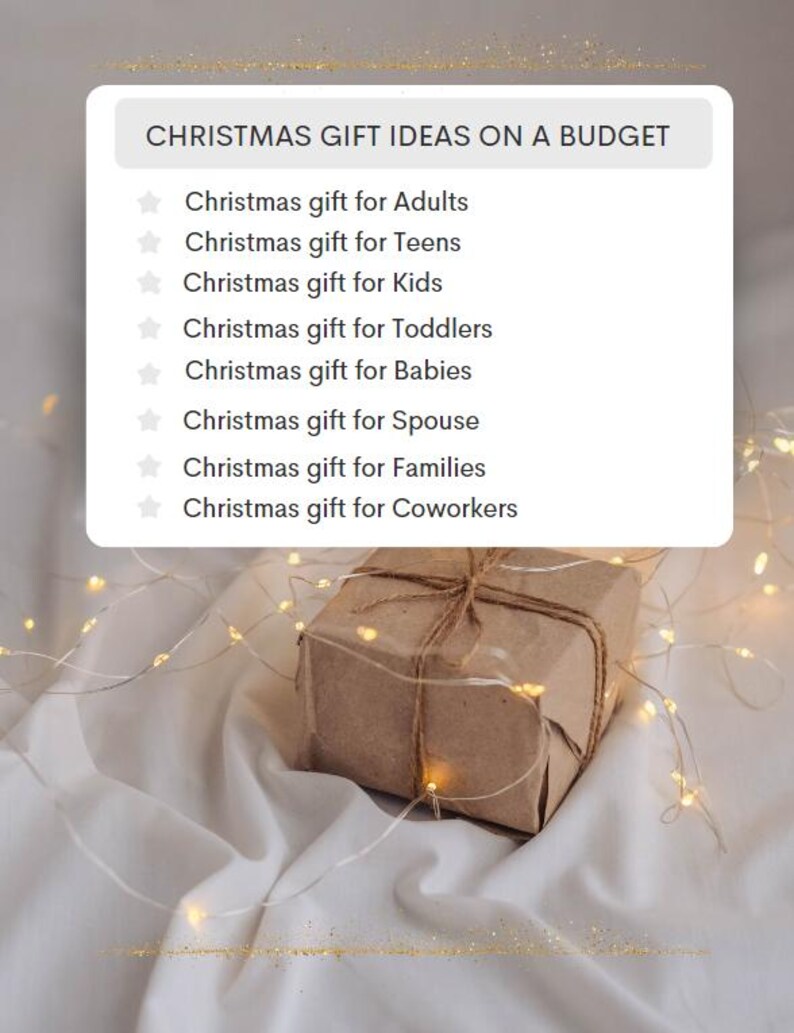 Affordable Christmas Gifts on a Budget, Unique Holiday Gift Ideas ...