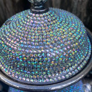 Handcrafted Vintage Teapot Covered With Rhinestones, Handcrafted Teapot ...