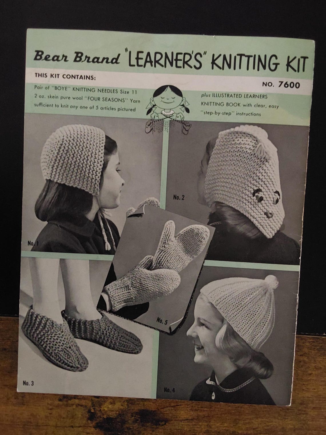 VINTAGE KNITTING BOOK the Fun Way to Learn Knitting, Vintage Knitting ...