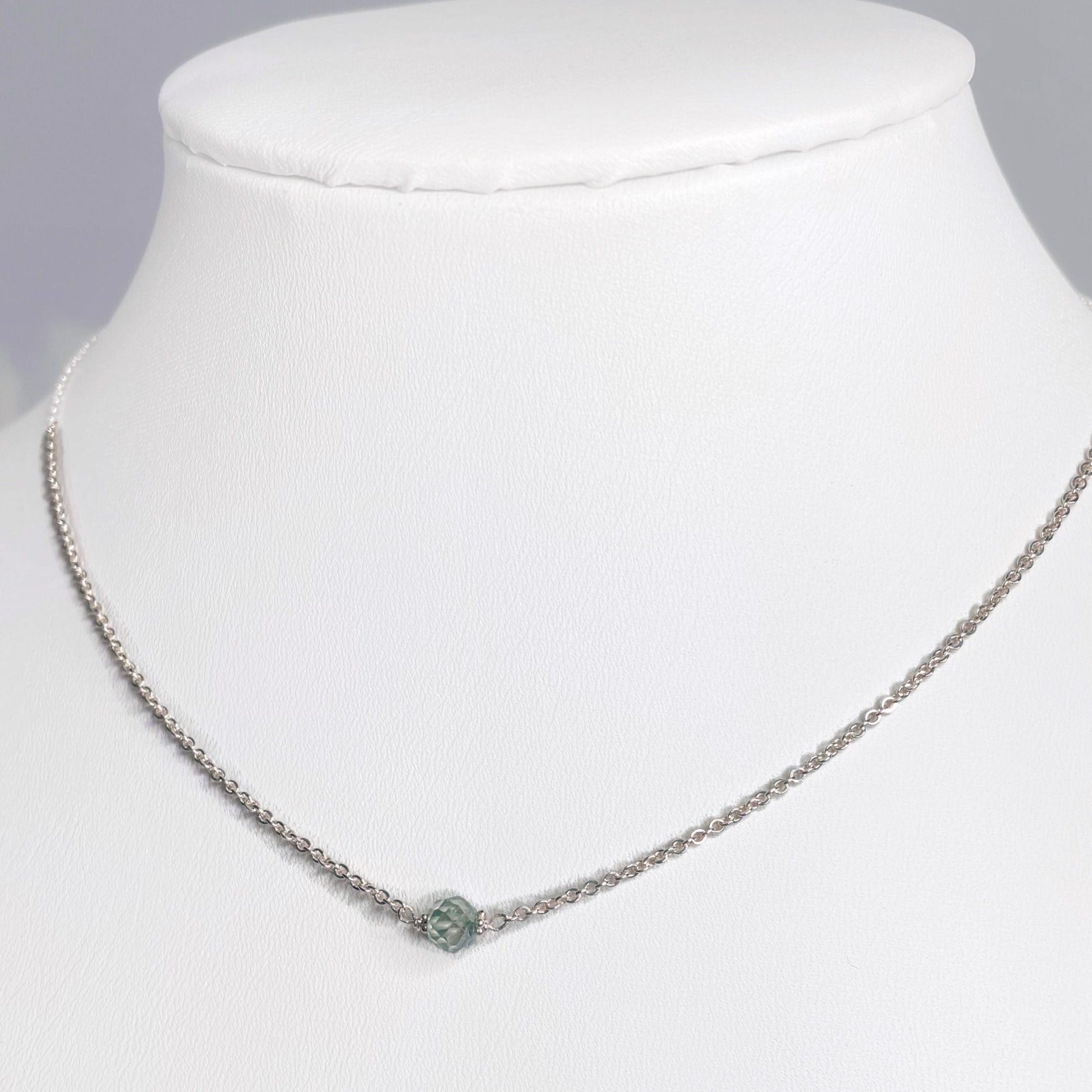 CUSTOM Diamond Necklace Genuine Diamond Solitaire Necklace - Etsy