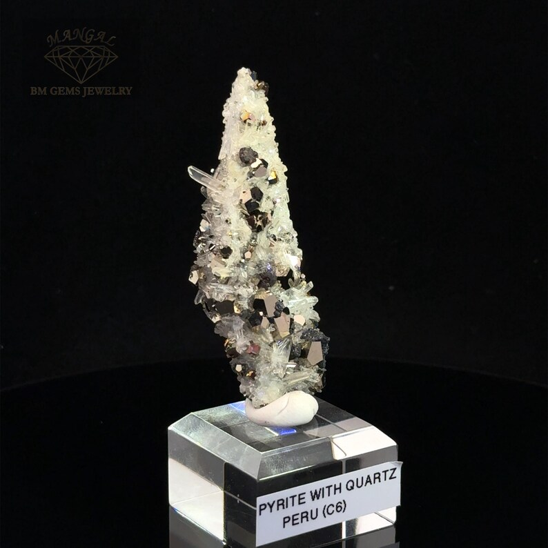 Natural Pyrite With Quartz 35.8 Grams From Peru - Etsy